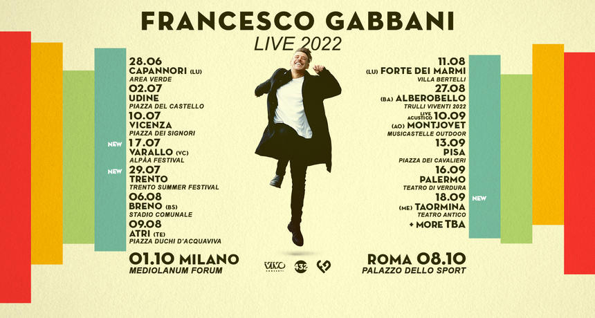 Francesco Gabbani arriva in Sicilia: Info e Scaletta del Tour ...
