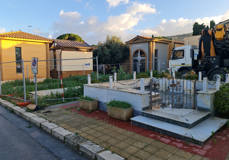 Ampliamento cimitero nel Palermitano, completo primo stralcio dei nuovi ...
