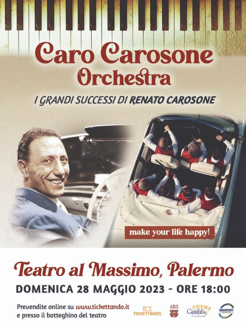 Palermo. "Caro Carosone Orchestra" al teatro “Al Massimo" - BlogSicilia ...