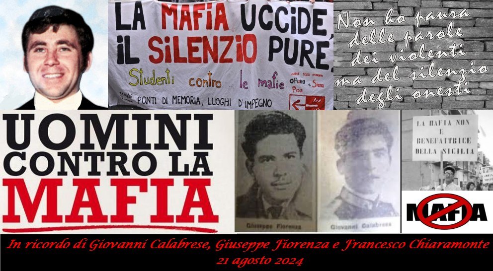 In ricordo dei giovanissimi Giovanni Calabrese e Giuseppe Fiorenza e ...