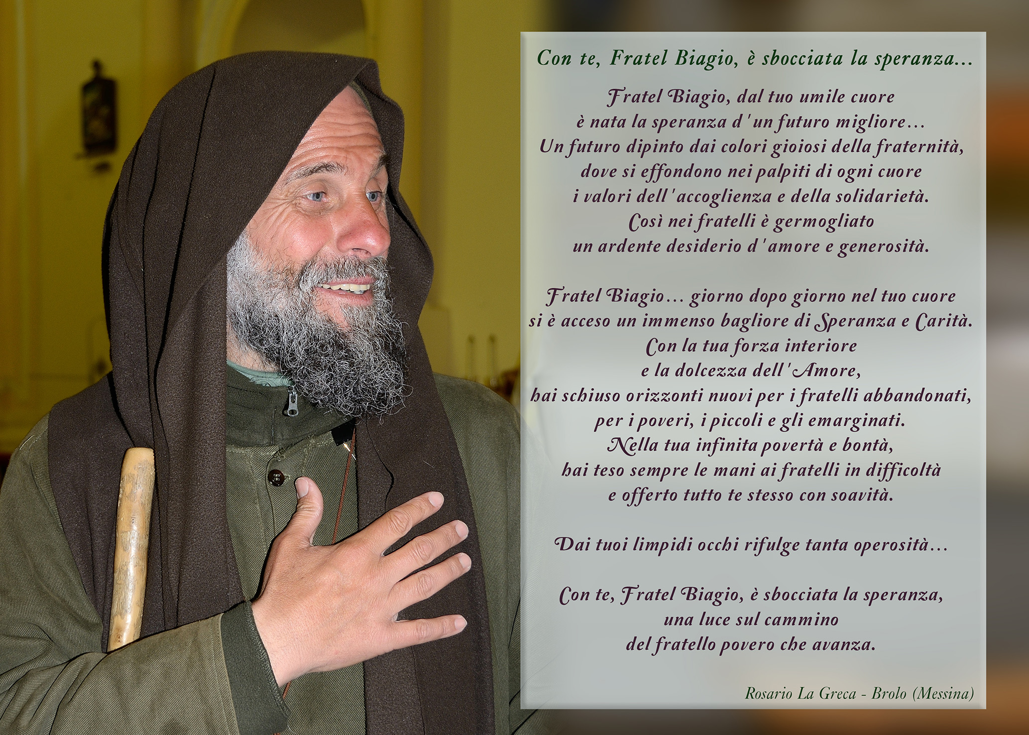 Il 3 febbraio è San Biagio, c'è l'omaggio a Fratel Biagio Conte ...