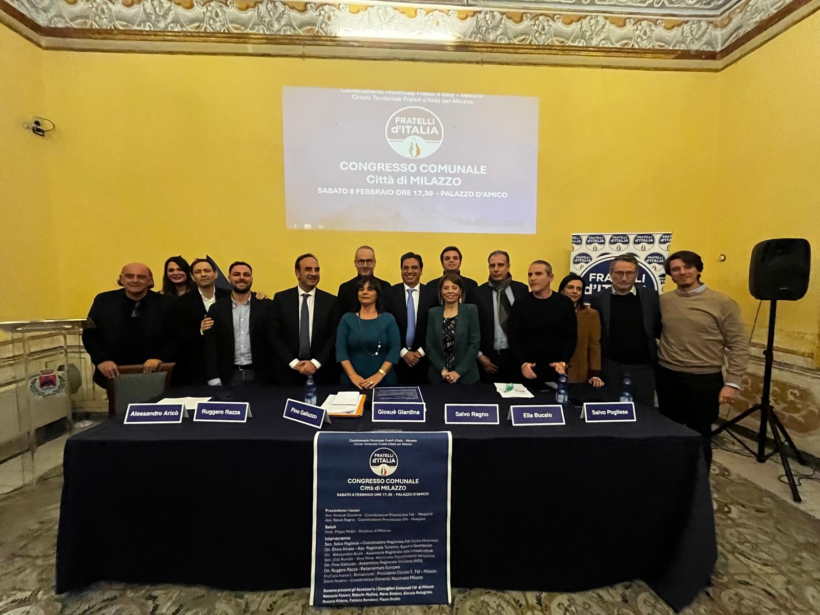 Parte da Milazzo la stagione congressuale di Fratelli d'Italia nella ...