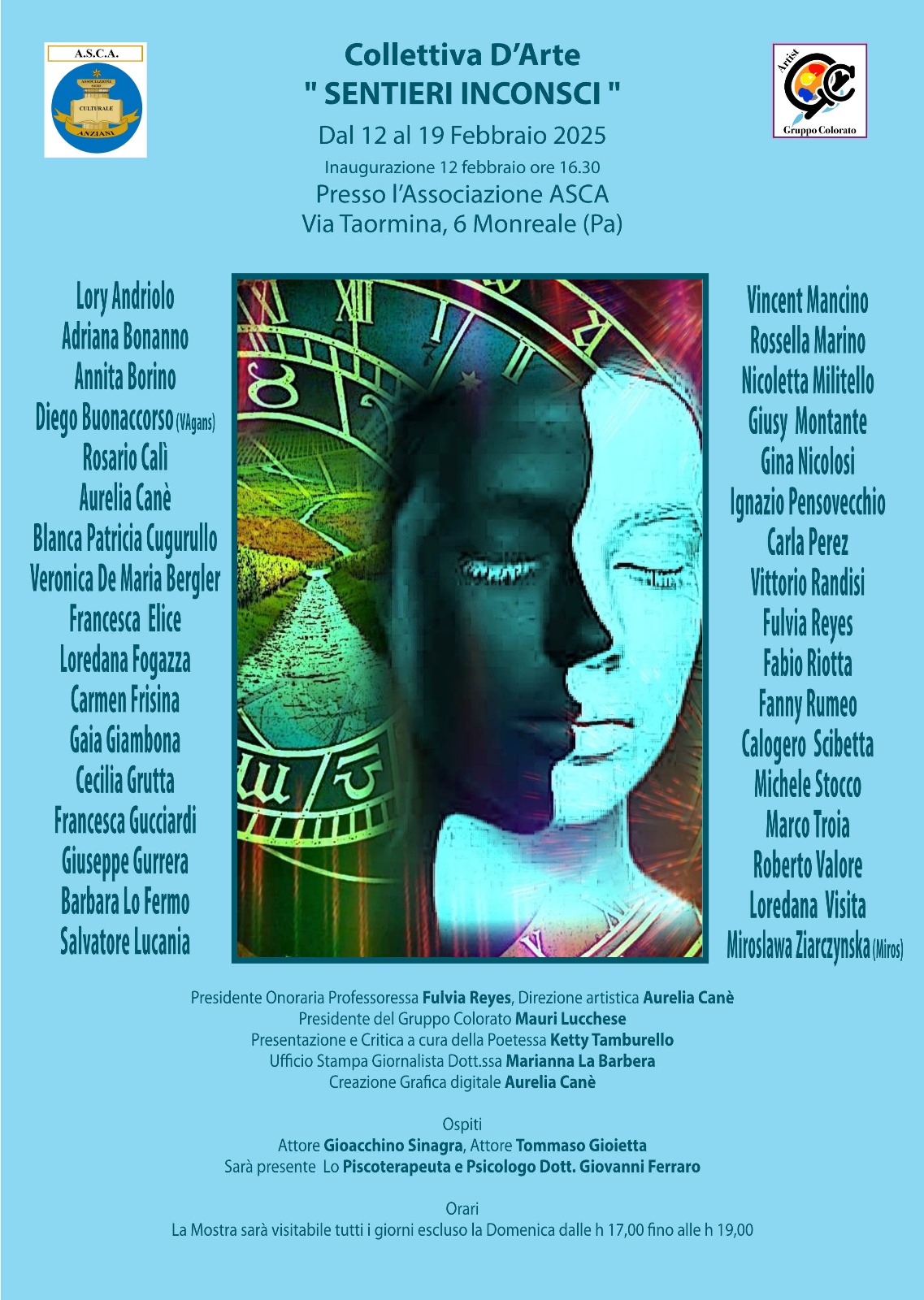 A Monreale la collettiva del Gruppo Colorato "Sentieri inconsci" a cura ...