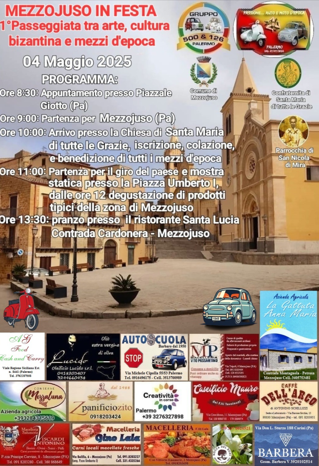 Il 4 maggio a Mezzojuso una sfilata di mezzi d'epoca - BlogSicilia ...