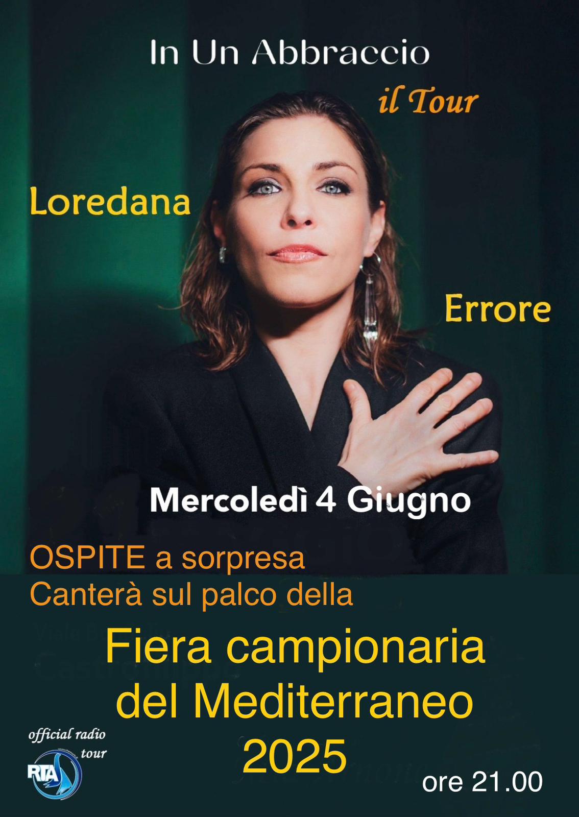 Loredana Errore torna a cantare dal vivo, mercoledì 4 giugno sul palco ...