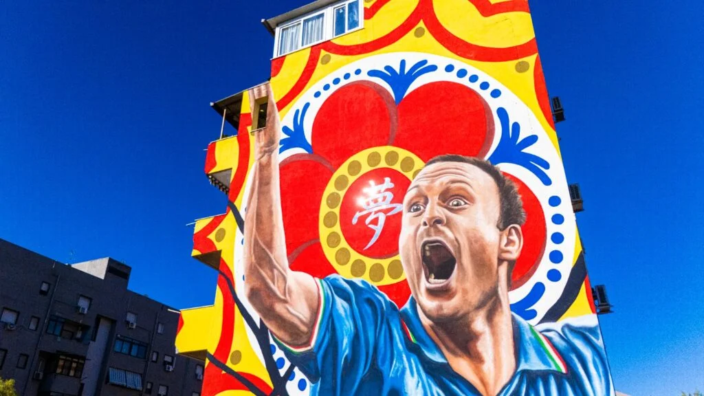 Totò Schillaci: a Passo di Rigano un murale per ricordare Totò-gol