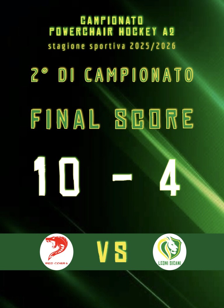 Powerchair Hockey A2: i Leoni Sicani cedono nel derby con i Red Cobra ...