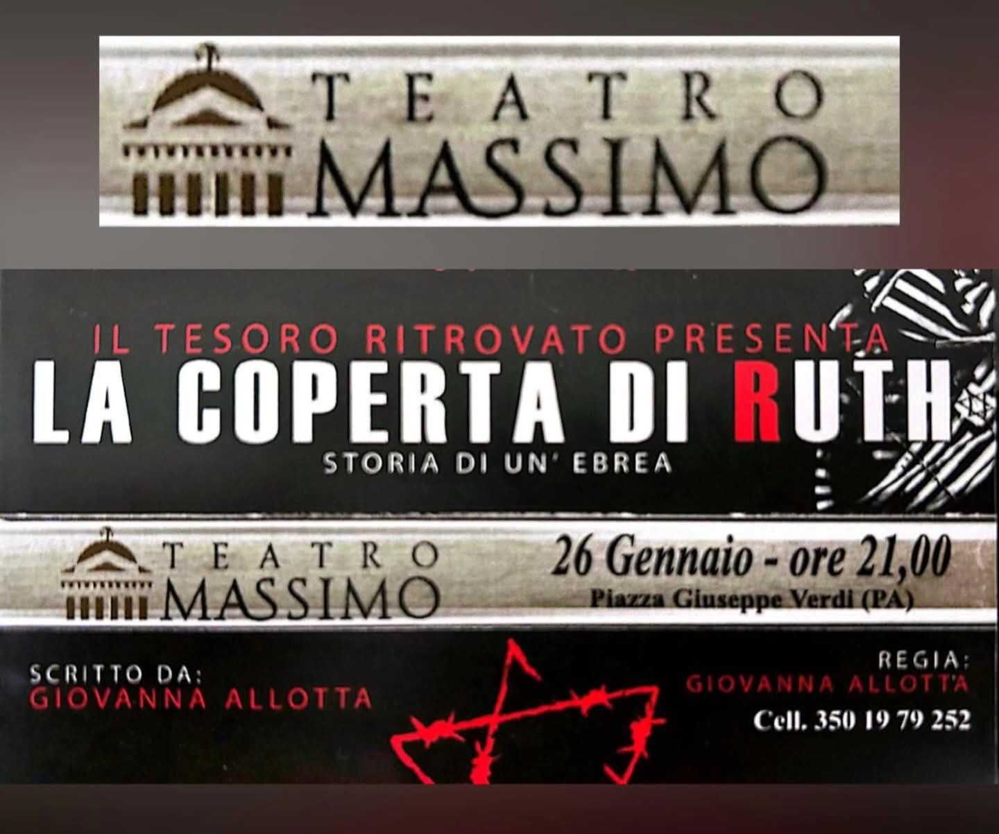 La coperta di Ruth va in scena al Teatro Massimo di Palermo: sul palco ...