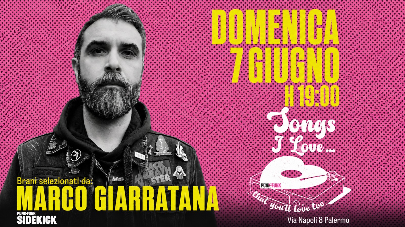 "Songs I Love… that you’ll love too” al PunkFunk con Marco Giarratana ...