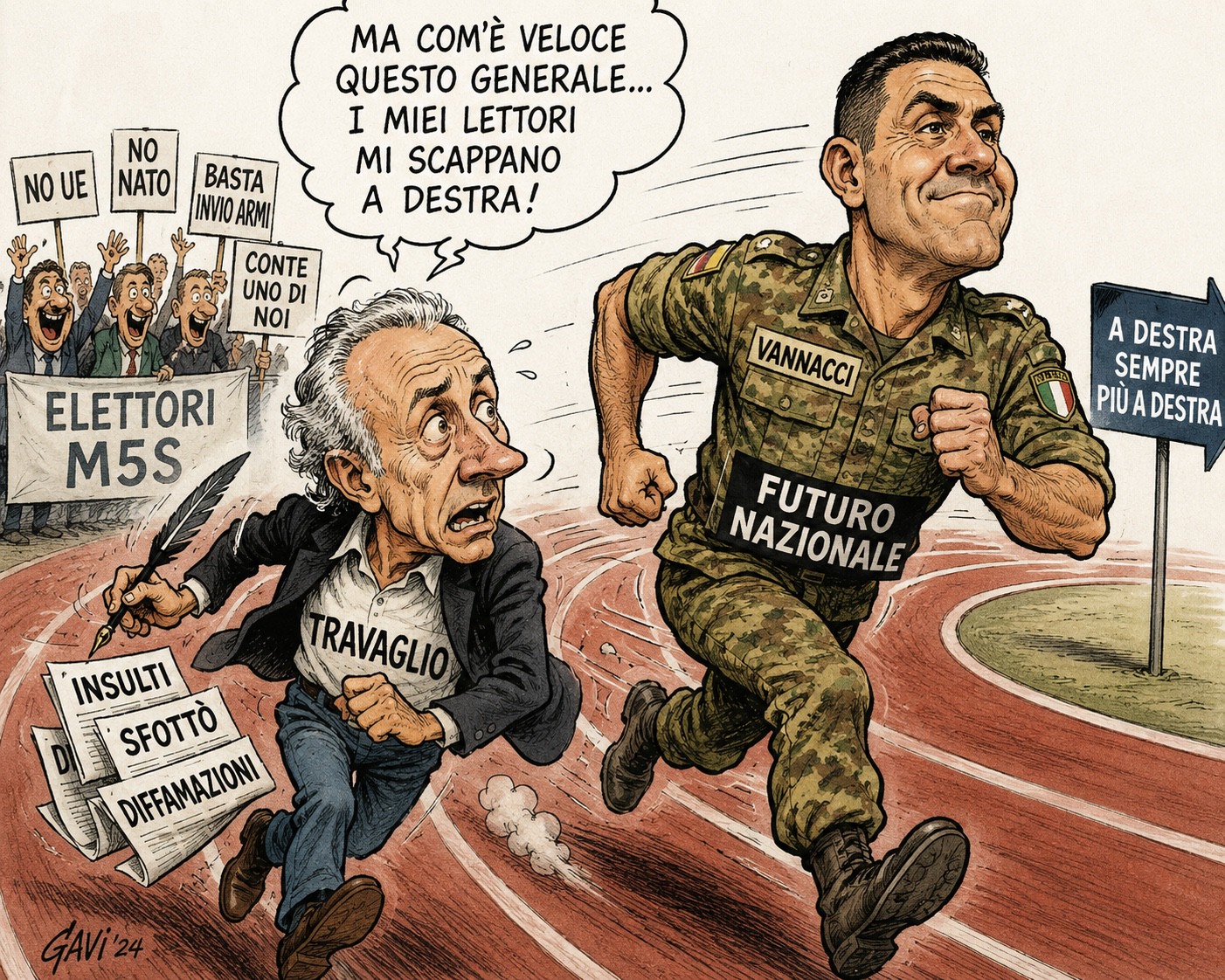 Travaglio scopre il competitor Vannacci - BlogSicilia - Ultime notizie ...