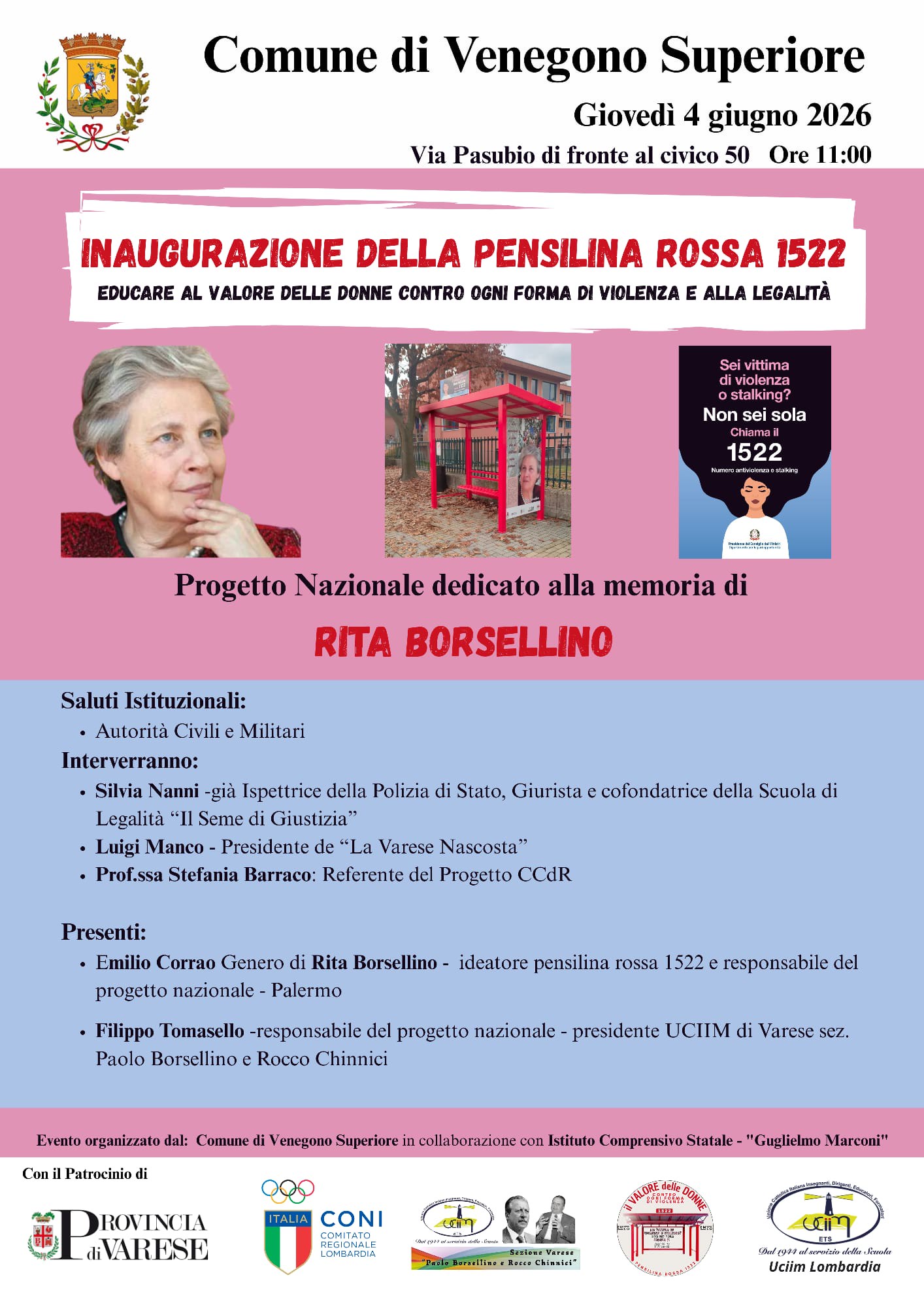 Venegono Superiore si è tinta di rosso per il valore delle donne ...
